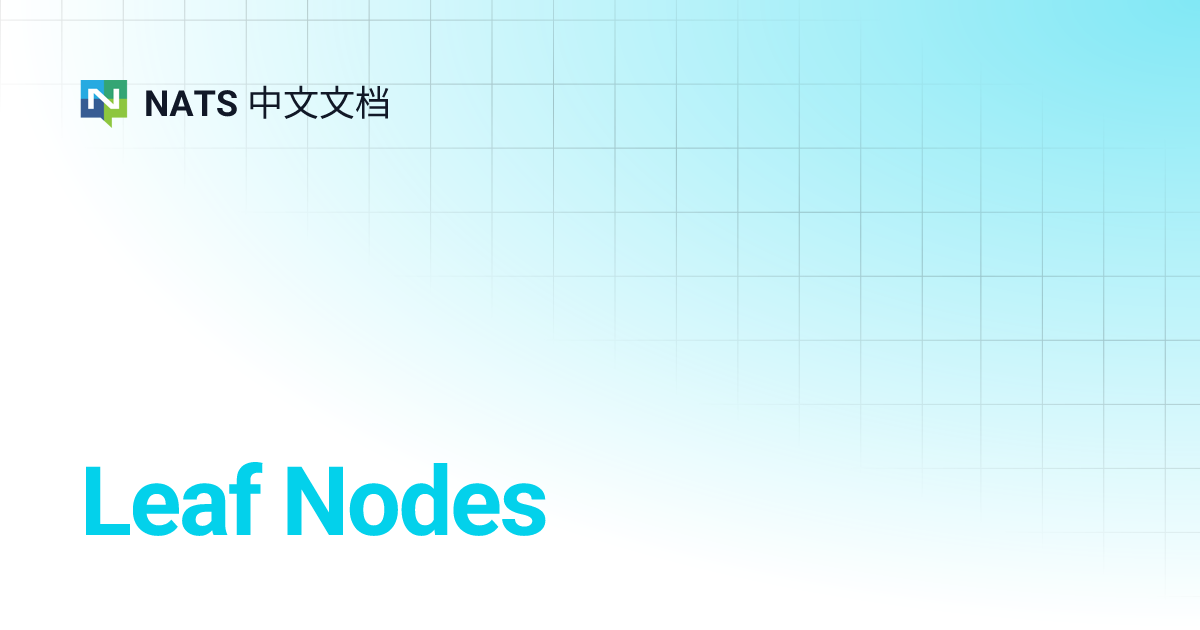 Leaf Nodes | NATS 中文文档